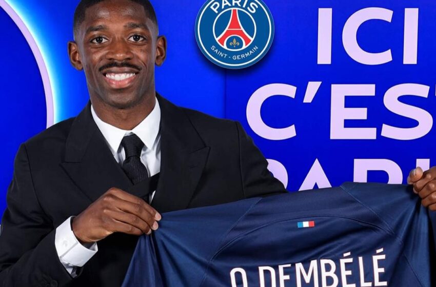 Vidéo : OUSMANE DEMBÉLÉ signe au PSG