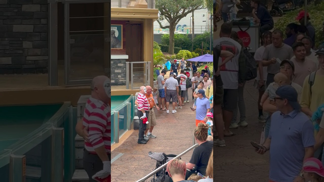 Vidéo : Tom rhe famous seaworld mime