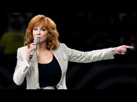 reba mcentire national anthem video