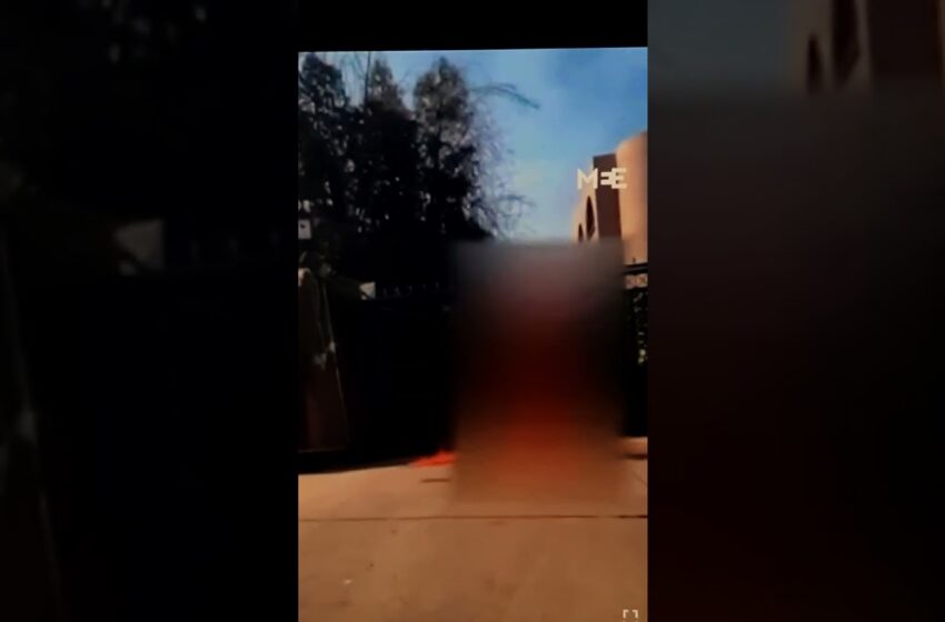 airman sets himself on fire video