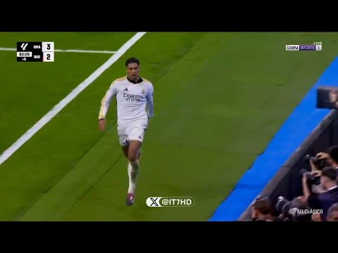 Watch Jude Bellingham goal for Real Madrid vs FC Barcelona (3-2)