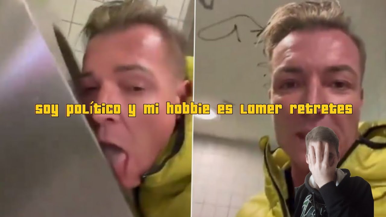 German politician Martin Neumaier filmed a video of him licking public