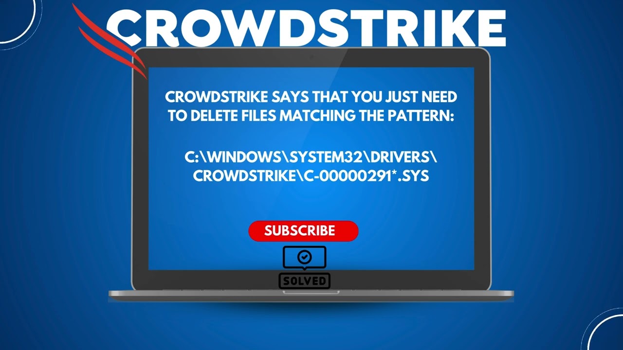 Hot to fix CrowdStrike Windows blue screen error ? SOLVED