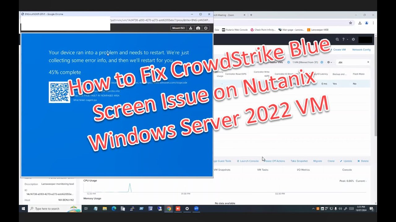 How to Fix CrowdStrike Blue Screen Issue on Nutanix Windows